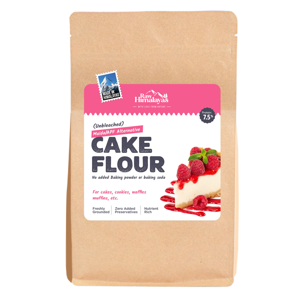 Raw Himalayas Cake Flour, Unbleached (1 Kg) | Maida/APF Alternative ...